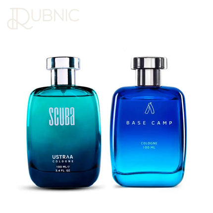 USTRAA Cologne Scuba & Base Camp Perfume for Men 100ml + 100ml - RUBNIC